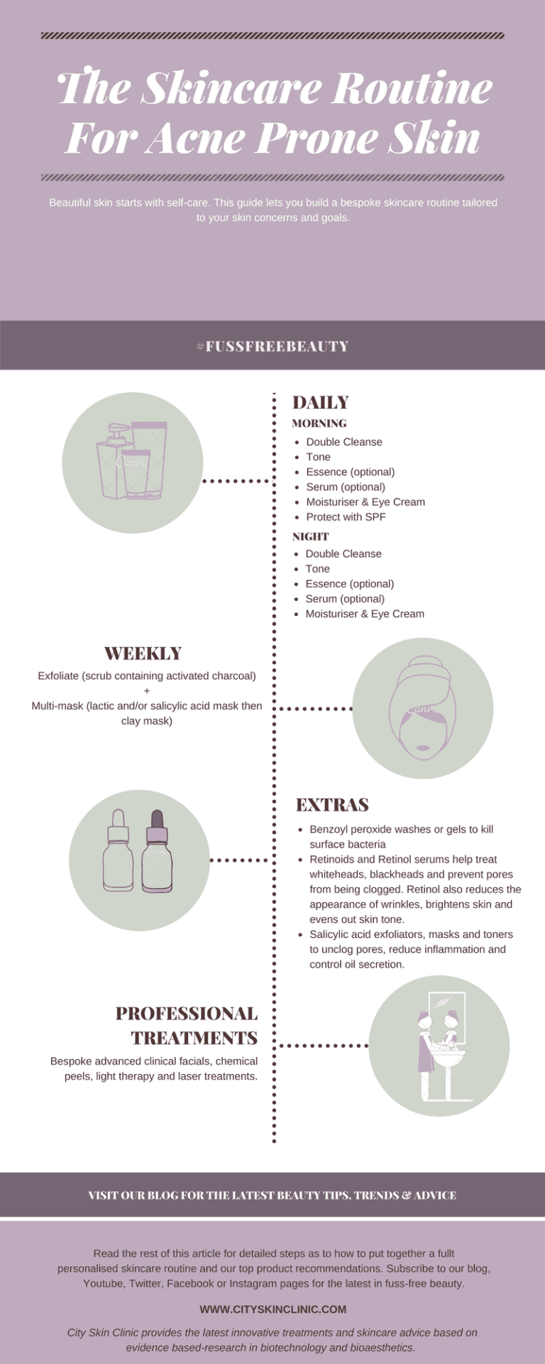 Acne Skin Routine For Acne Prone Skin | Acne Skincare Tips